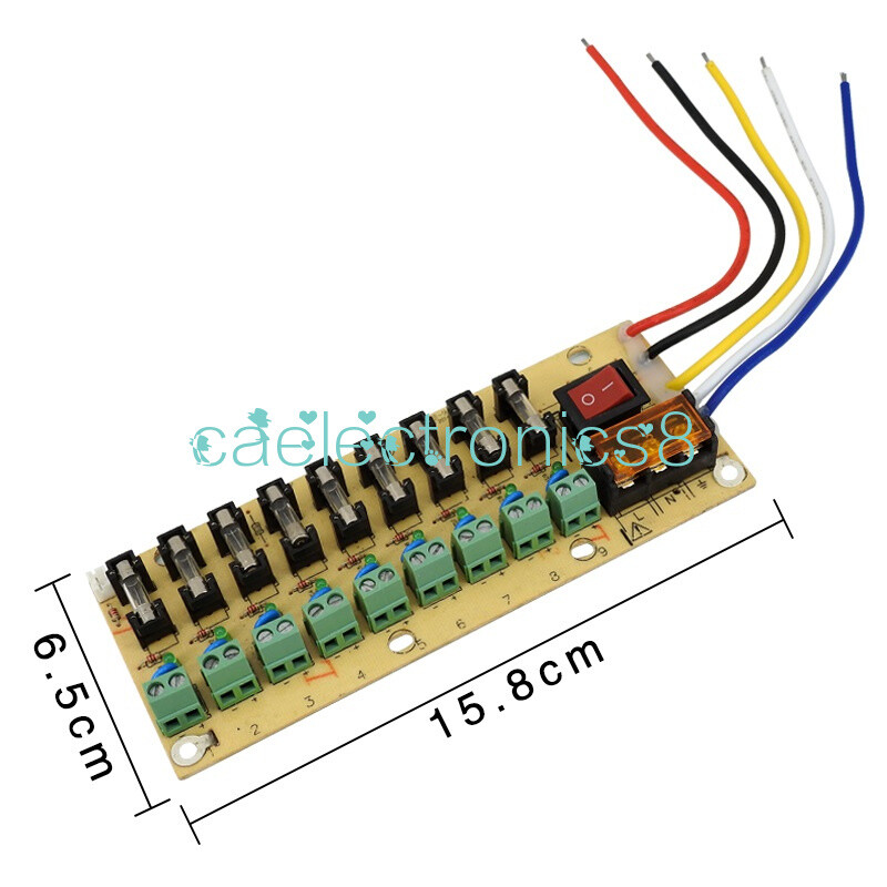 NEW DC power distribution 9-way PCB board terminal block for switching ...