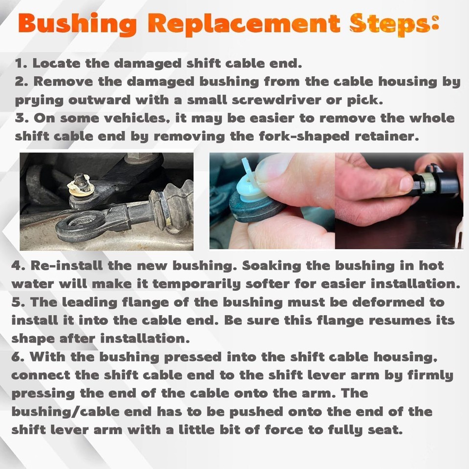 14104 Dorman Kit Shift Cable Bushing for Chevy Suburban Ram Truck ...