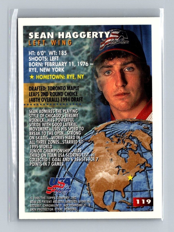 1994-95 Finest Sean Haggerty RC USA #119 | eBay
