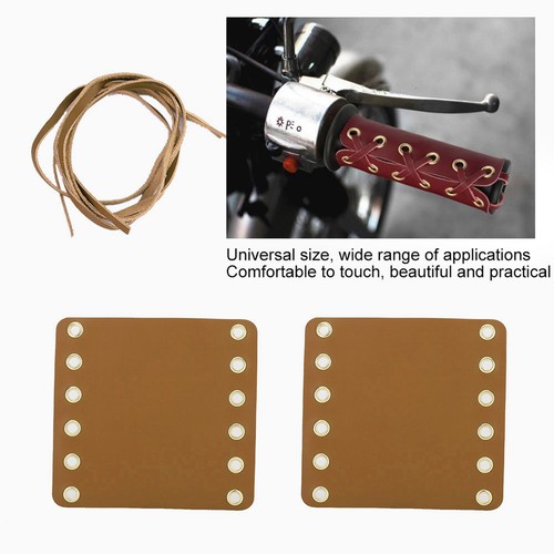 New Motorcycle Leather Handlebar Hand Grip Covers Motorcycle ...
