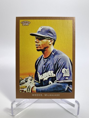 Rickie Weeks Milwaukee Brewers 2009 Topps T-206 Baseball Bronze ...