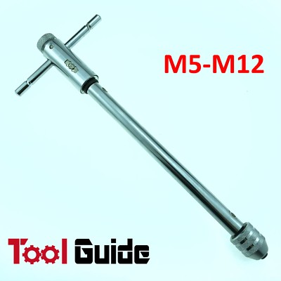 M5-M12 320mm Extra Long Ratchet Tap Wrench T Type Tapping Handle 4.6 ...