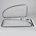 VINTAGE VW BUG POP OUT WINDOW KIT '56-'64, NEW` HIGH QUALITY POLISHED ...