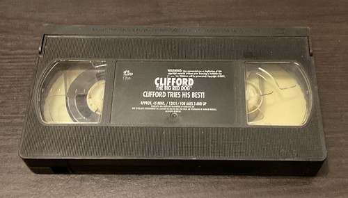 PBS Kids Vintage VHS Video CLIFFORD THE BIG RED DOG Tries His Best w 4 ...