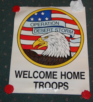 Original Vintage Desert Storm Poster 1991 | eBay