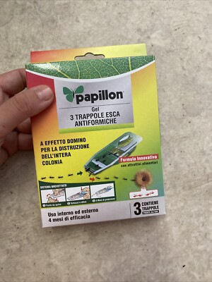Set 3 Trappole Trappola Per Formiche Papillon Gel Ultra Formica Inodore ...