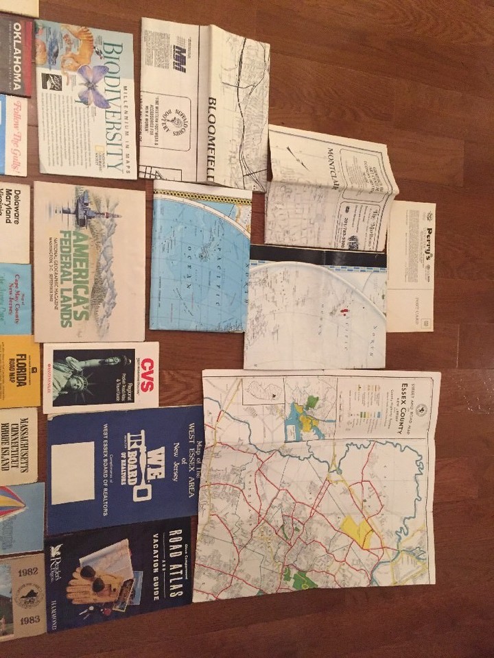 Vintage Lot Of 37 Road Atlas Map Books Used | eBay