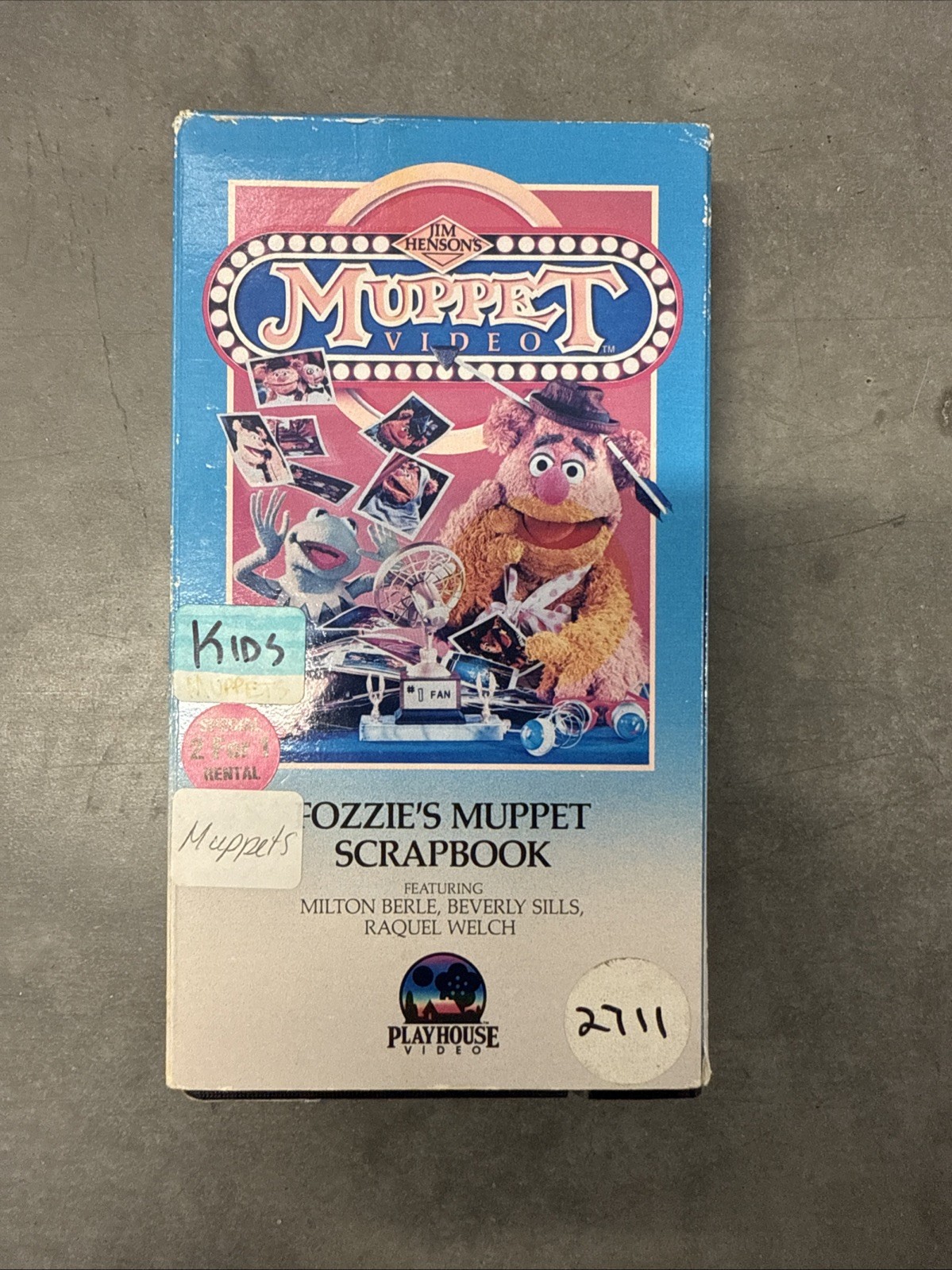Jim Henson's Muppet Video Fozzies Muppet Scrapbook VHS Tape Ex-Rental ...