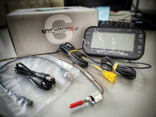 AIM MyChron6 2T Data Logger Kart Dash-Includes Water Temp & EGT Sensors ...