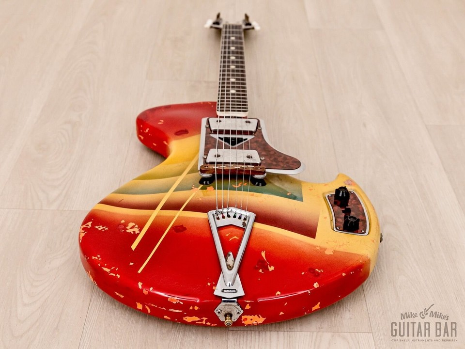 1960s Wandré Rock Oval Vintage Aluminum Neck Guitar w/ Case, Italy | eBay