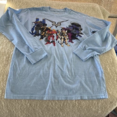 Code Geass Shirt Size Small Knightmare Frames Blue Long Sleeve | eBay