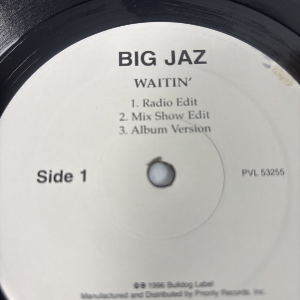BIG JAZ - WAITIN' / FOUNDATION 1996 JAY-Z SAUCE MONEY JAZ-O 12” Vinyl ...