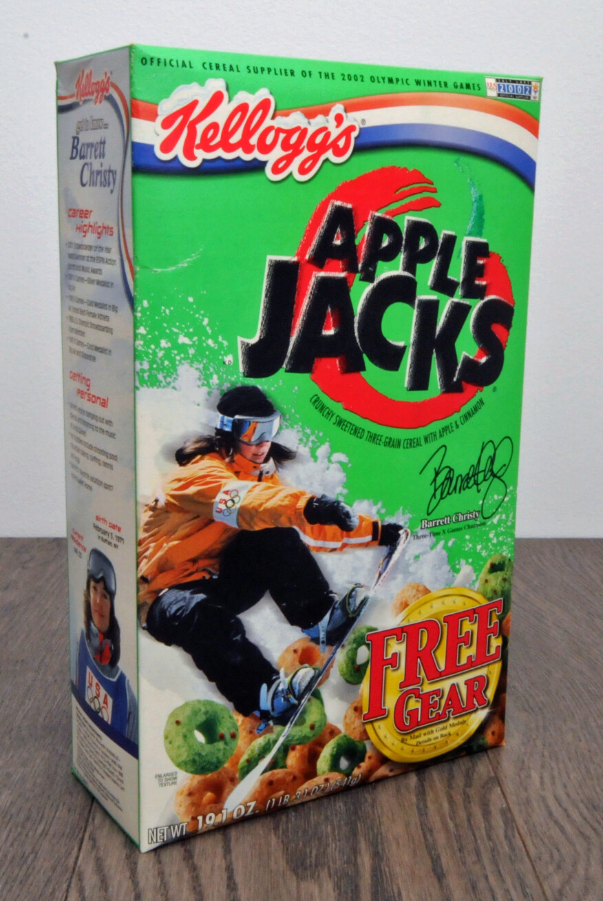 Vintage Apple Jacks Barrett Christy X-Gms Cereal 19.1 oz Full Box ...