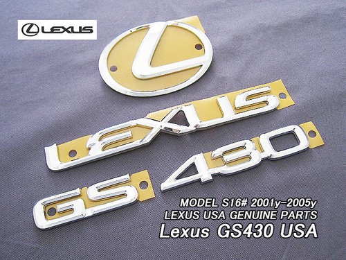 JDM Aristo S16 LEXUS Lexus GS430 US Emblem Set 4 Rear (01 05y models ...