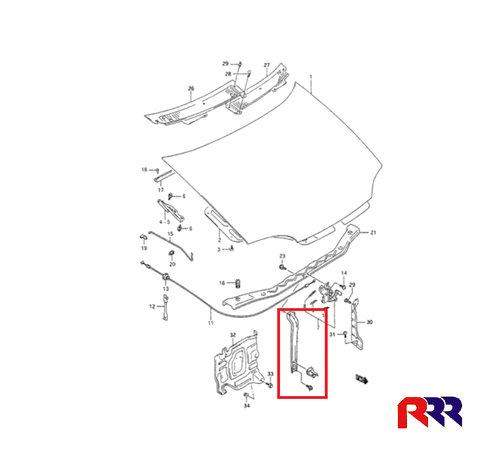 FOR SUZUKI SWIFT 89-94 FRONT RADIATOR SUPPORT UPPER PANEL | eBay