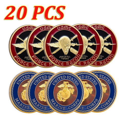 20CPS Challenge Coin Force Recon USMC US Marine Corps Commemorative ...
