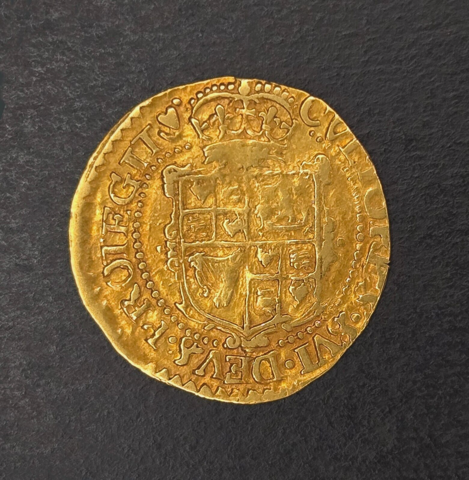 1625 Gold Crown Coin VF Nice Details Charles I England Tower Mint ...