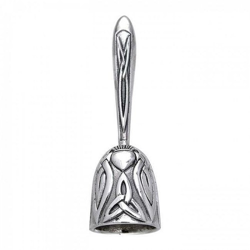 Celtic Triquetra Trinity Claddagh Hand Bell 925 Sterling Silver Fine ...