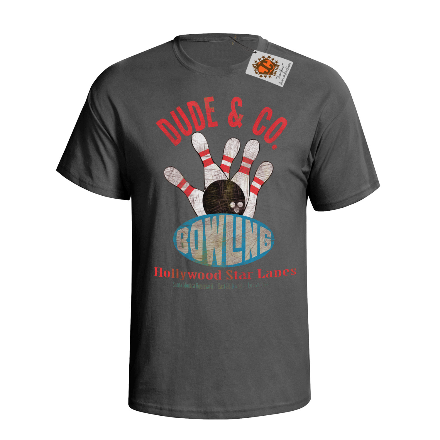 Dude & Co Bowling Mens Quality Cotton T-Shirt Movie Inspired Big ...