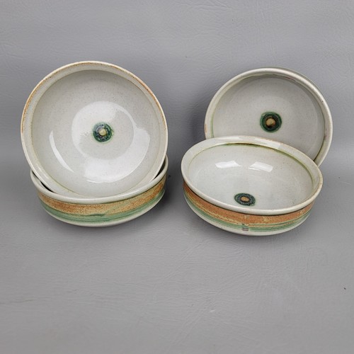 4 Vintage Marked Mark Query Stoneware Pottery Bowls - Excellent Colors ...