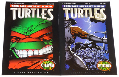 1993 MIRAGE STUDIOS TEENAGE MUTANT NINJA TURTLES #58 60 VF/NM CITY AT ...