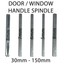 SPLIT Spindle Door Handles UPVC Door WINDOW Handle Steel BAR 5mm 6mm ...