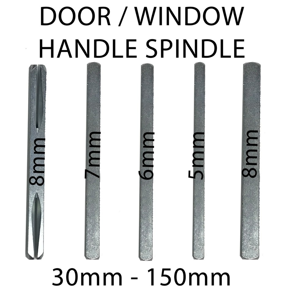 SPLIT Spindle Door Handles UPVC Door WINDOW Handle Steel BAR 5mm 6mm ...