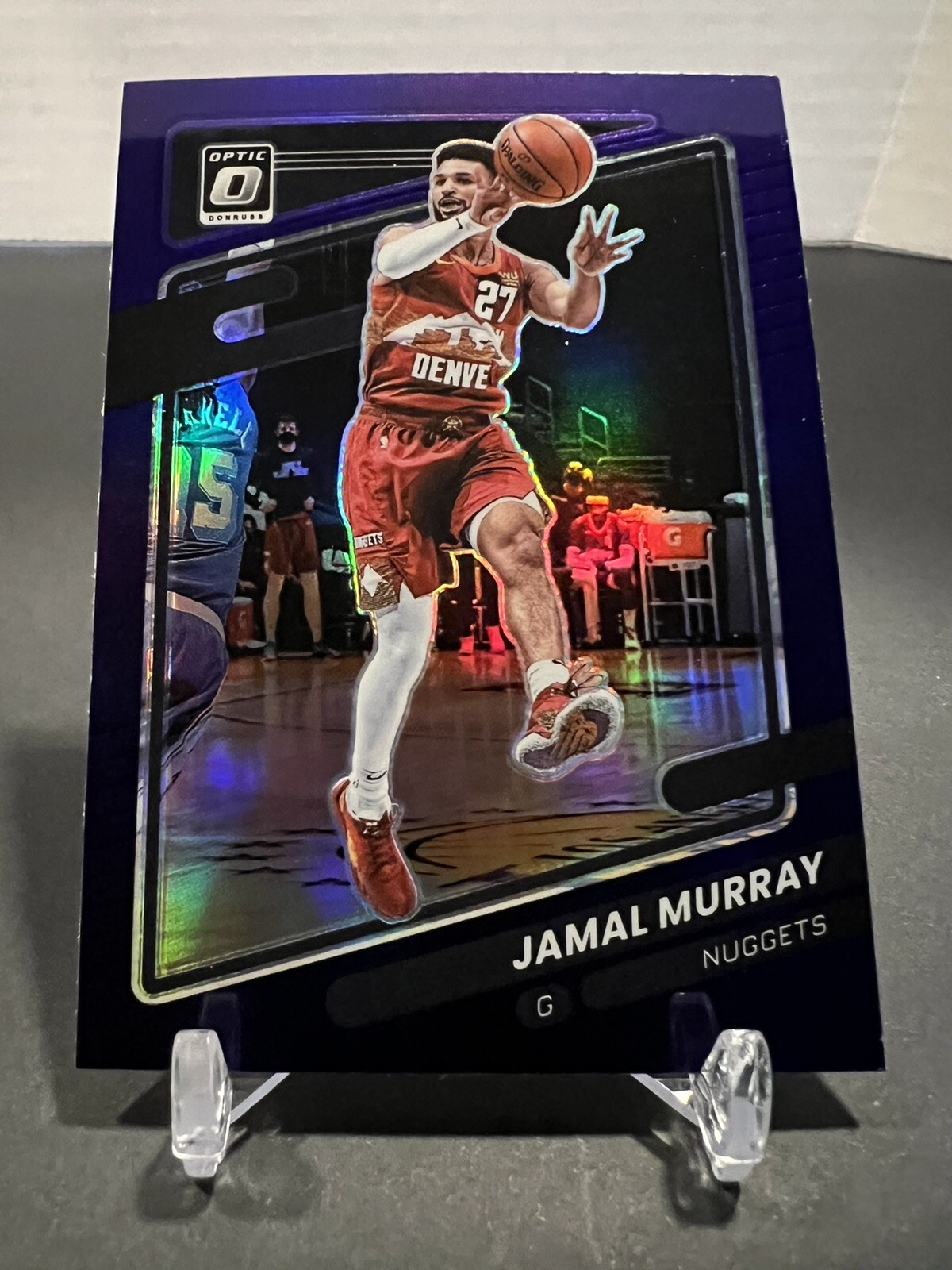 2021-22 Panini Donruss OPTIC Jamal Murray Purple PRIZM Nuggets Card #43 ...