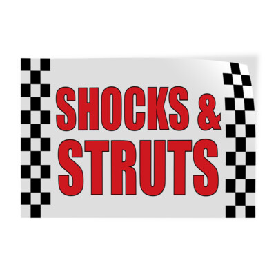 Decal Stickers Shocks & Struts Advertising Printing A Vinyl Store Sign ...