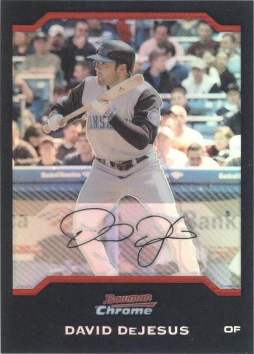 2004 Bowman Draft Picks & Prospects - Chrome David DeJesus #BDP19 ...