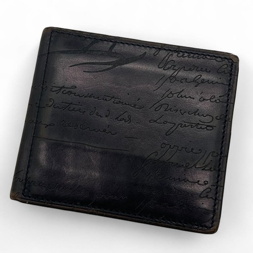 Berluti Money Clip Wallet Calligraphy Brown Men's Fashion Used | eBay