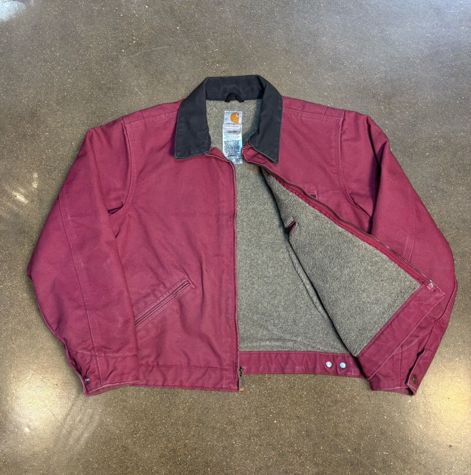 Vintage Carhartt Detroit Jacket Sherpa Lined Womens SMALL WJ097 ...