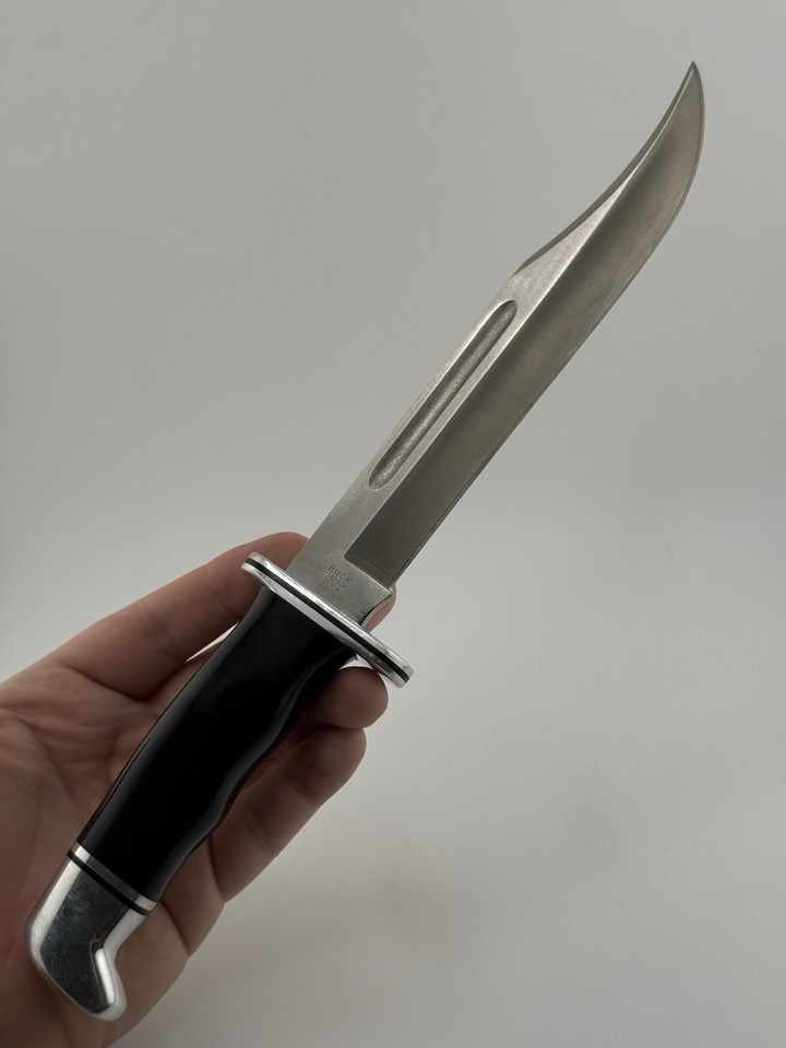 Vintage Buck Knife 120 Fixed Blade Made In USA No Sheath Good Condition ...