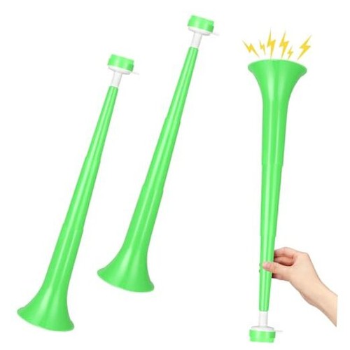 2 Pcs Stadium Horn 21 Inch Vuvuzela Plastic Collapsible Cheering ...