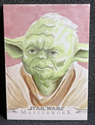 2021 Topps Star Wars Masterwork Master Yoda Sketch by Frank Sansone ...