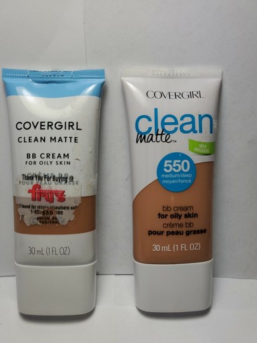 2 COVERGIRL CLEAN MATTE BB CREAM OILY SKIN #550 MEDIUM 30ml. | eBay