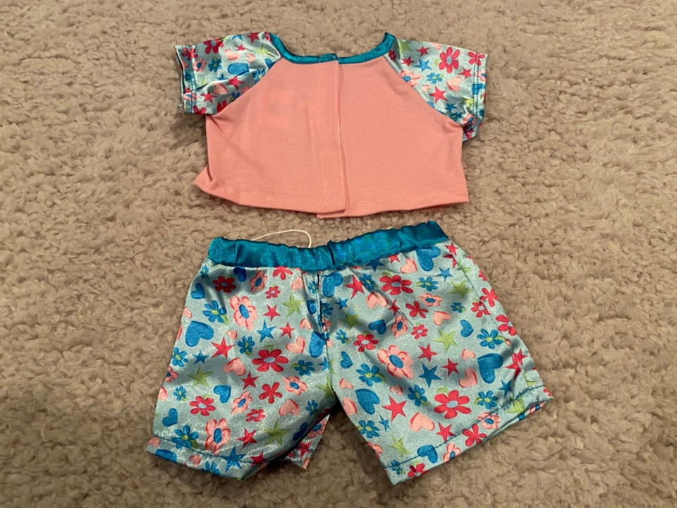 Build A Bear Smurfette Pajamas Set Blue Pink Smurfs | eBay