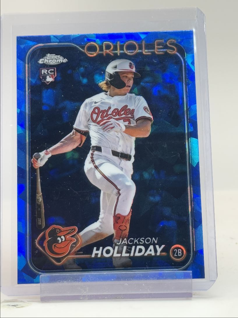 JACKSON HOLLIDAY 2024 TOPPS CHROME UPDATE SERIES ROOKIE SAPPHIRE RC ...