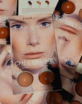 10 X FRECK BEAUTY CHEEKSLIME LIP + CHEEK TINT 2 COLOR SAMPLE CARDS 2ML ...