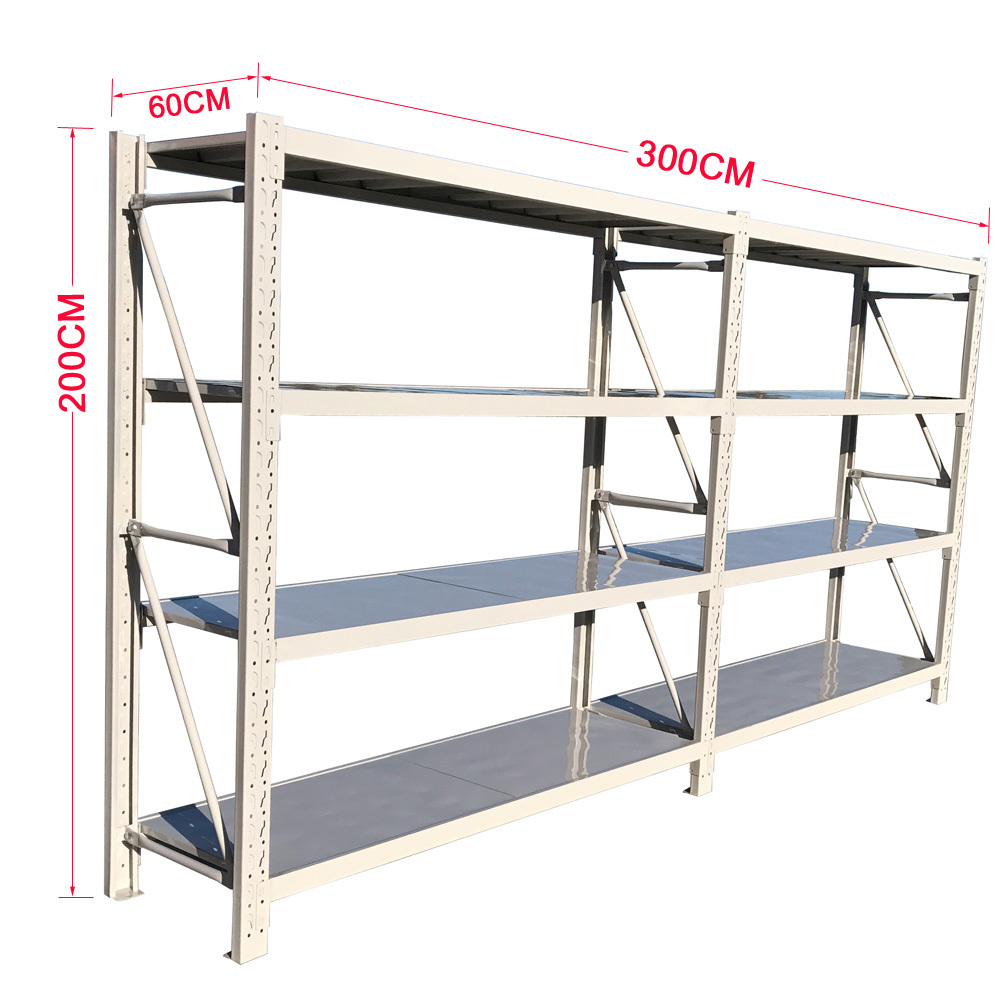 3M Length Steel Warehouse Racks Storage Shelving Garage Shelf Racking ...
