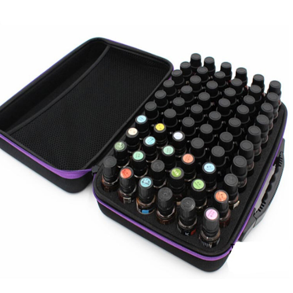 60 Slots 15ML Essential Oil Storage Case EVA Container Holder Tote ...
