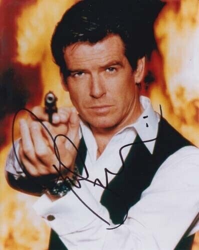 PIERCE BROSNAN 007 JAMES BOND AUTHENTIC SIGNED AUTOGRAPH GOLDENEYE 1995 ...