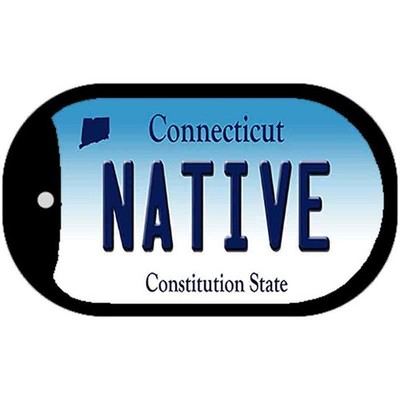 Native Connecticut Novelty Metal Dog Tag Necklace 2" x 1" | eBay