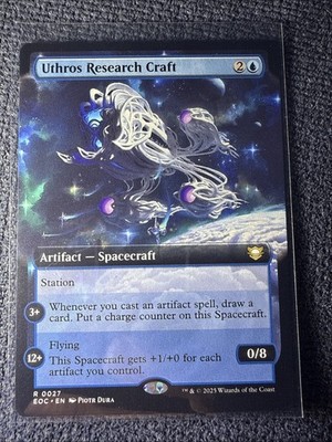 R 0027 Uthros Research Craft Commander EXTENDED ART Rare Edge of ...