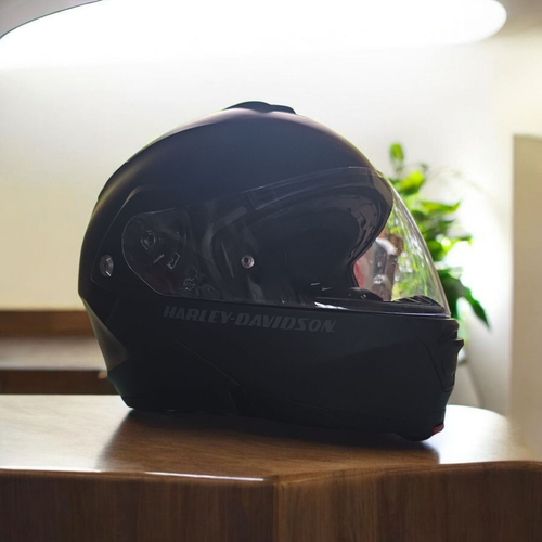 Harley Davidson H0703 Matte Black Modular Motorcycle Helmet XL ...