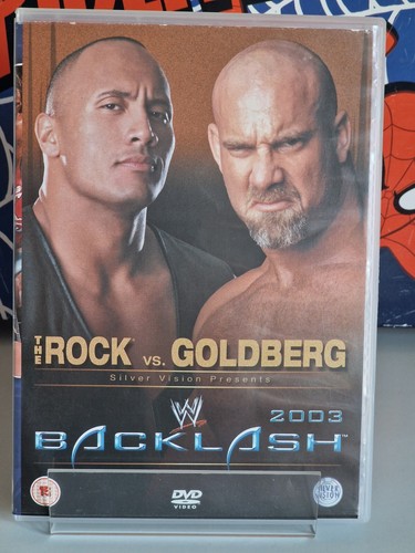 WWE: Backlash 2003 DVD The Rock cert 15 Silver Vision Sunday April 27th ...