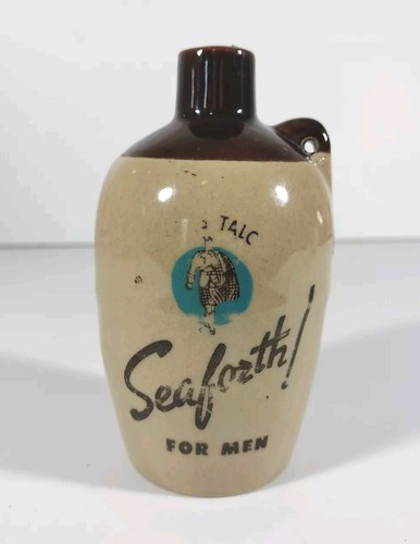 Vintage SEAFORTH Talc Brown Moonshine Jug Bottle Alfred McKelvy Company ...