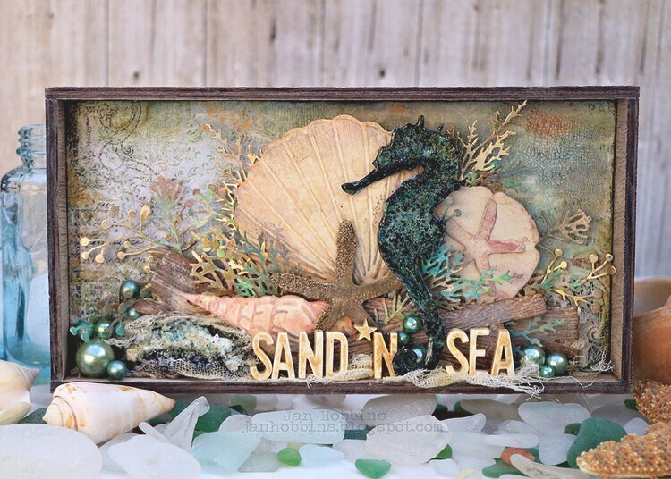 Tim Holtz Alterations Sand & Sea Bigz Die Seahorse Starfish Ocean Read ...