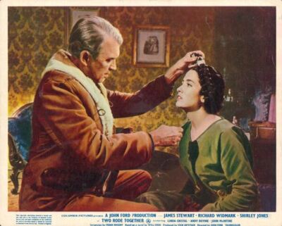 Two Rode Together Original Lobby Card James Stewart Linda Cristal | eBay