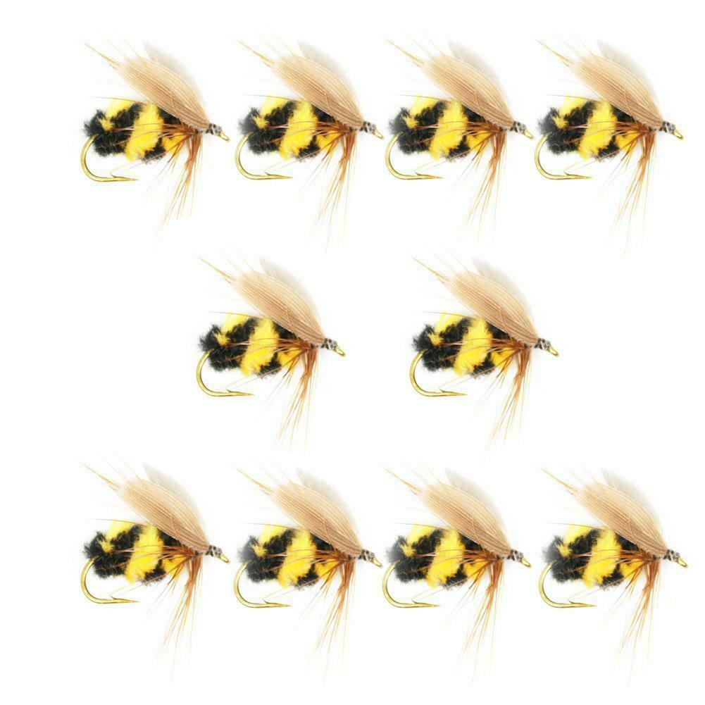 LOT 10 Foam Bumble Bee Nymph Trout Flies Fly fishing Lot T7 | eBay